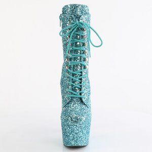 Shoes | Glitter Platform High Heel Lace Up Ankle Boots | Poshmark